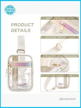 Bags | Clear Crossbody Sling Bag Stadium Approved Tpu Shoulder Pack ...